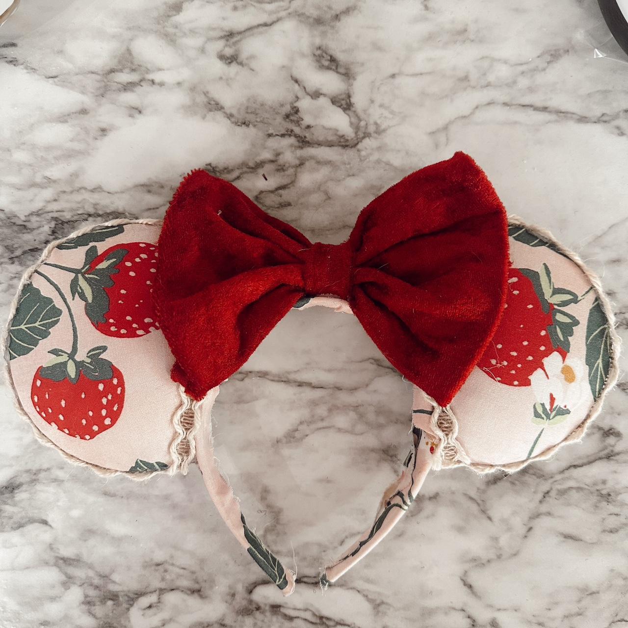 Strawberry Ears🍓 Custom made check out my shop on... - Depop