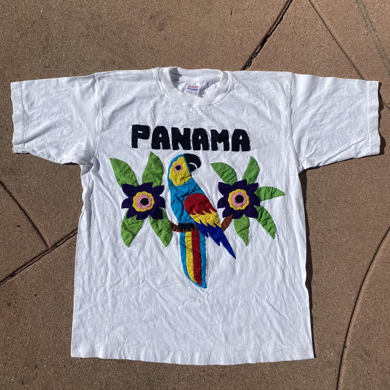 Vintage “Panama” T-Shirt. Graphic Is Cut & Sewn... - Depop