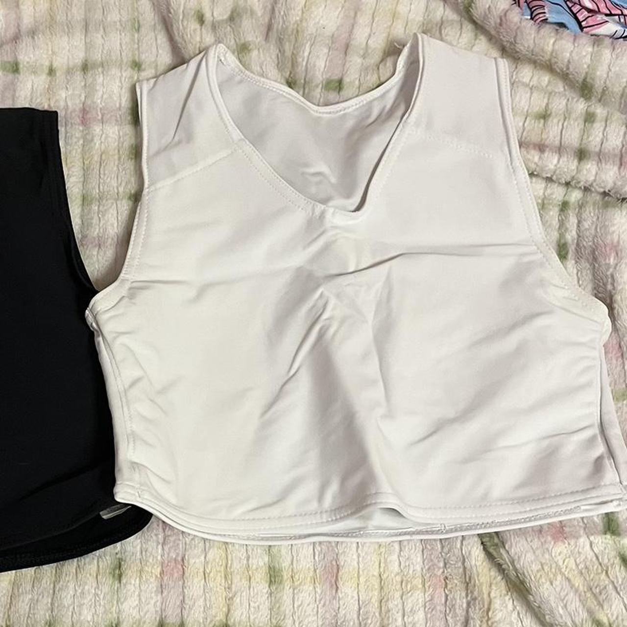 White binder! Ftm transgender medium binder DM SO I... - Depop