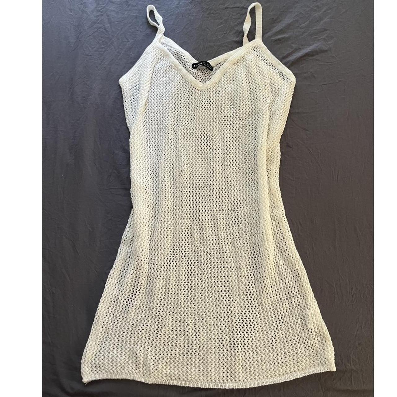 SHEIN Women's Cream Dress | Depop