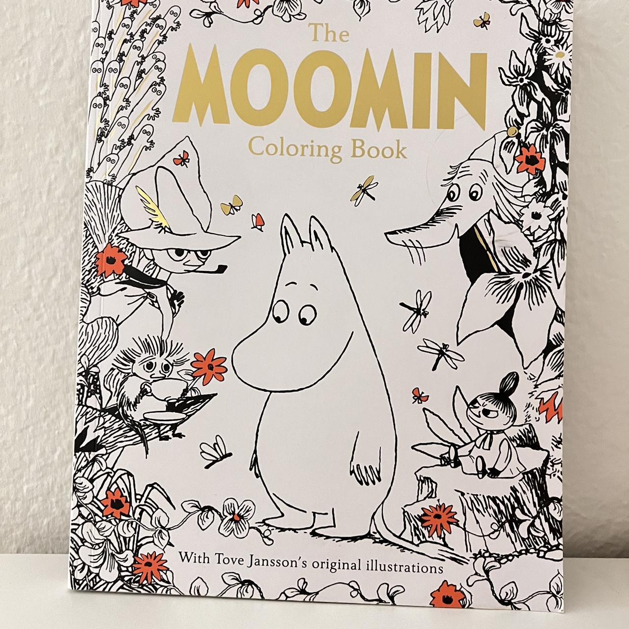 Moomin Coloring book Lightly used (couple of pages... | Depop