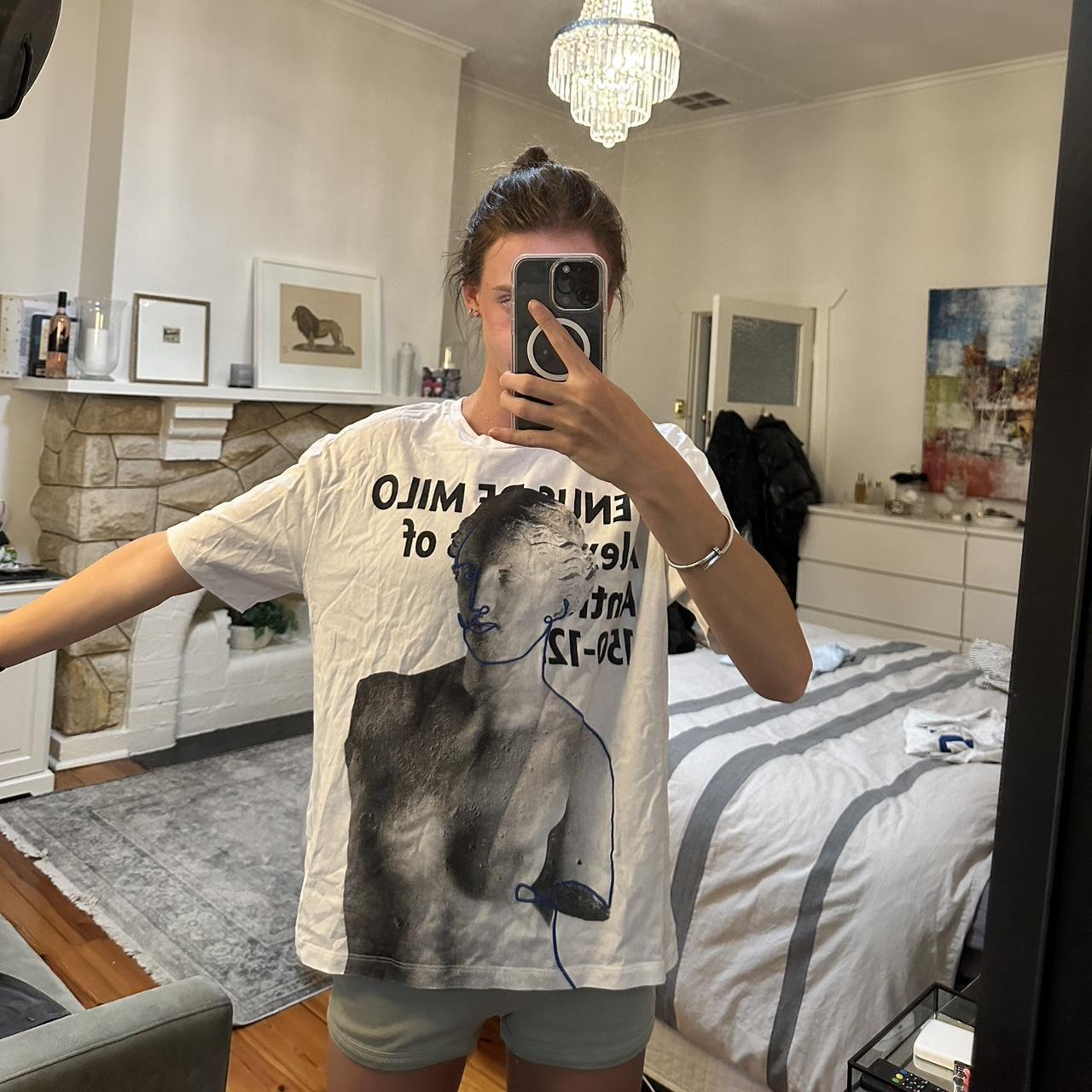 Graphic tee. Worn once. Size M #graphictee #graphic... - Depop