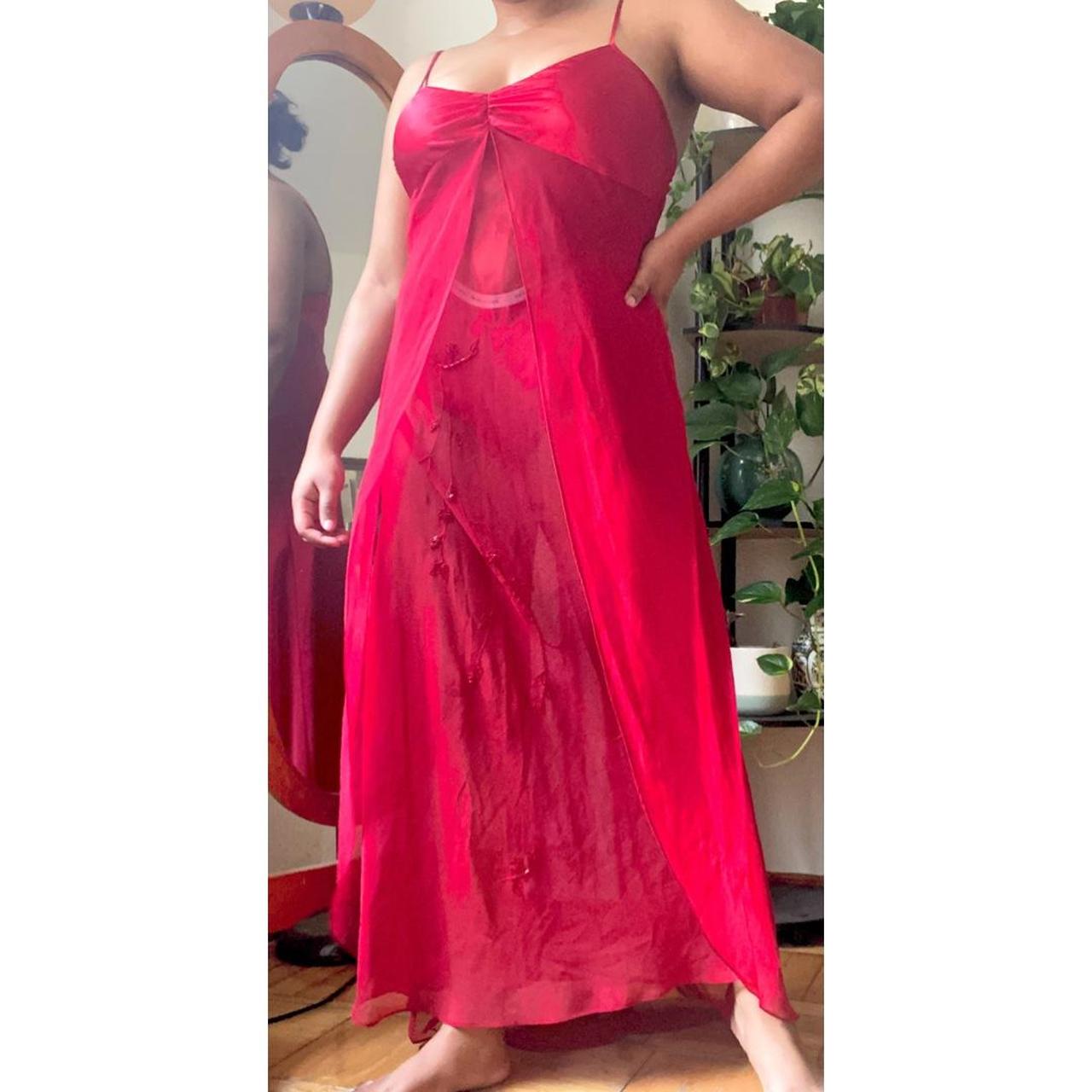 DEPOP PAYMENTS ONLY Gorgeous sheer dress. The red... - Depop