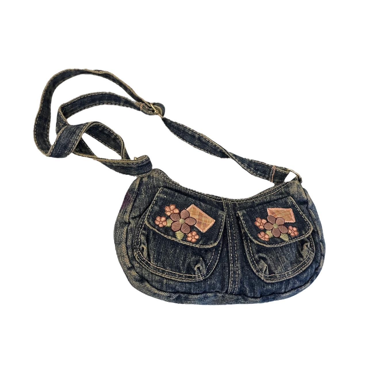 Denim 8 inch bag #mallgoth #grunge #fairycore... - Depop