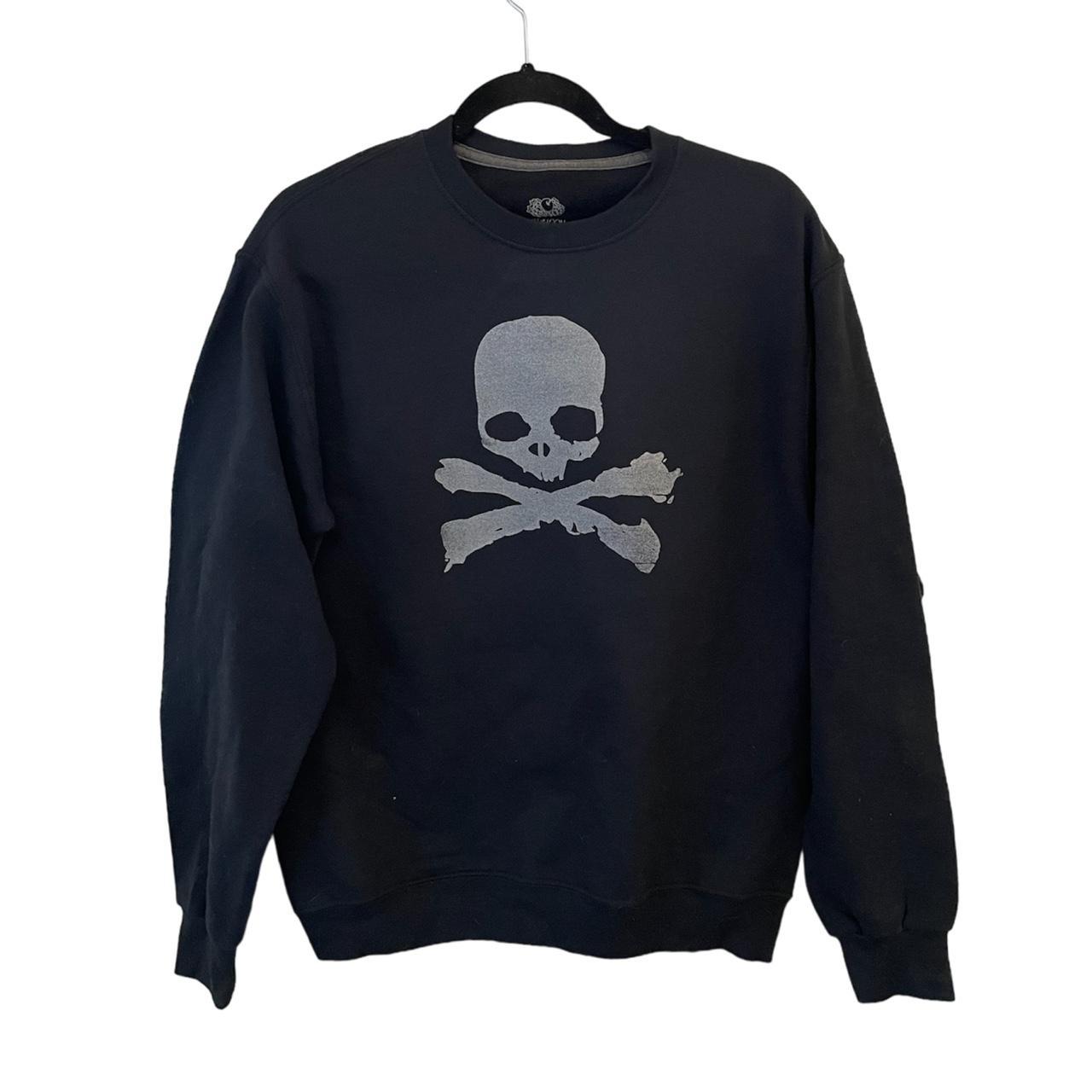 Gothic skull crewneck #mallgoth #grunge #y2k... - Depop