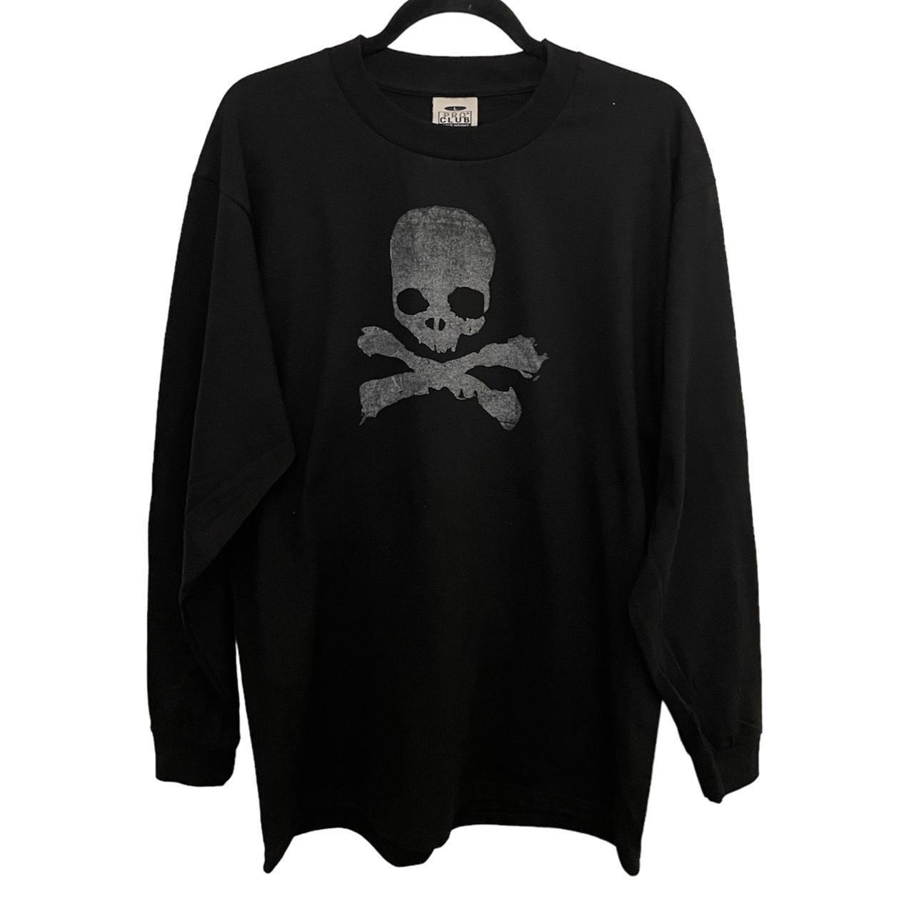 Gothic Skull Longsleeve Pit to pit 23” Length... - Depop