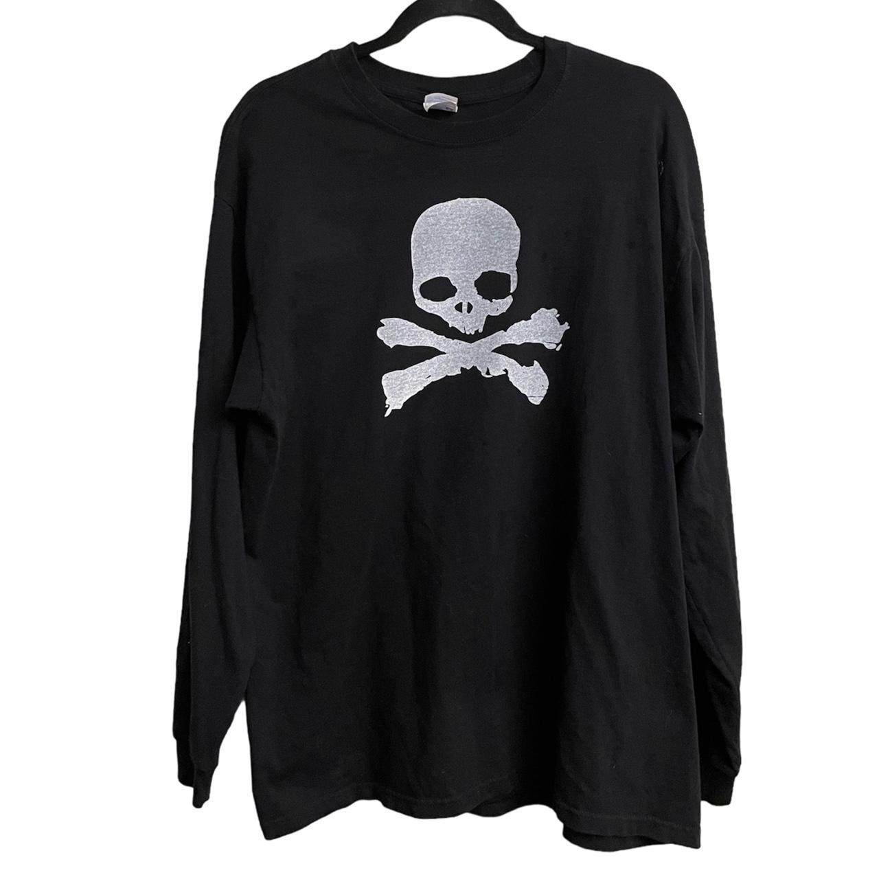 Gothic skull longsleeve #grunge #punk #gothic #alt #emo - Depop