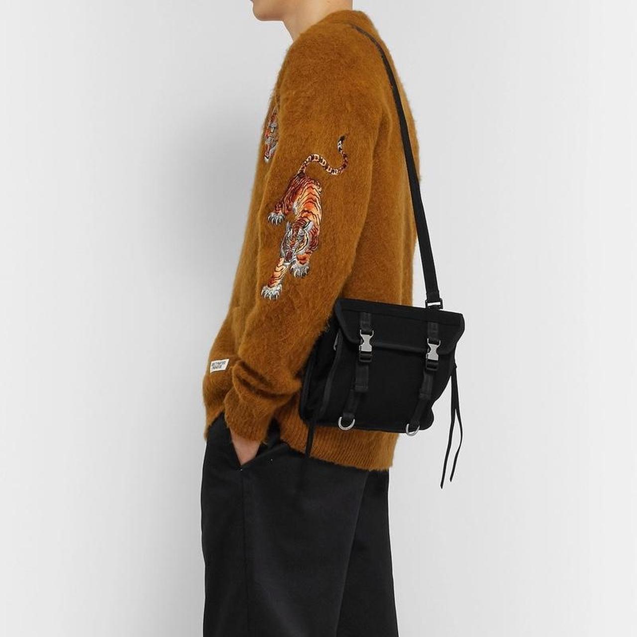 Indispensable - Tempo Canvas Messenger Bag - Black... - Depop