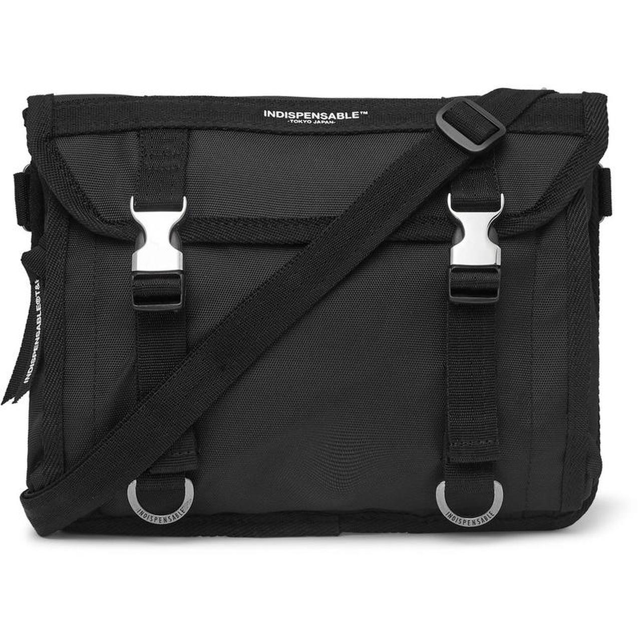 Indispensable - Tempo Canvas Messenger Bag - Black... - Depop