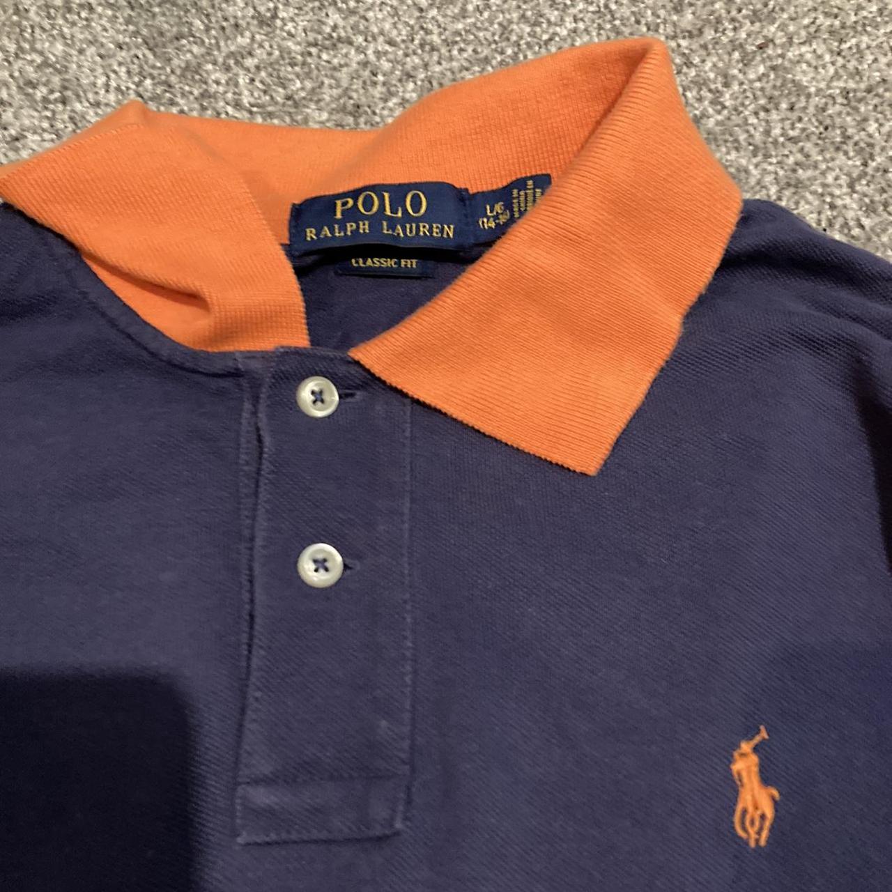 Polo Ralph Lauren Men's Purple and Orange Polo-shirts | Depop