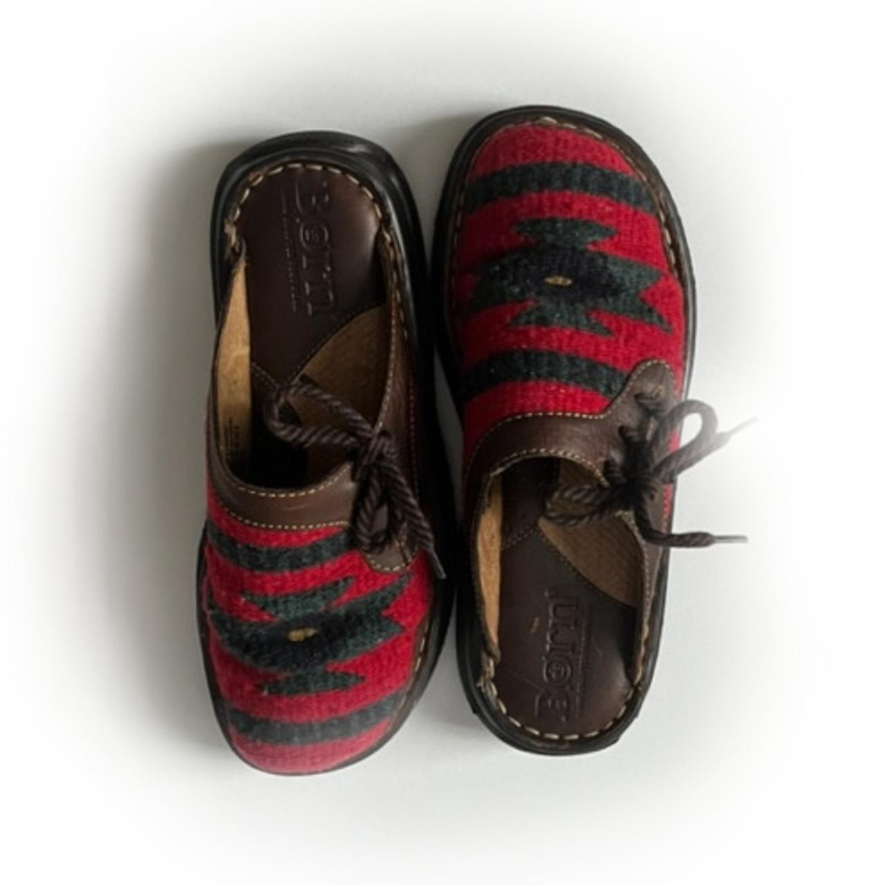 Born Women's Red Sandals | Depop