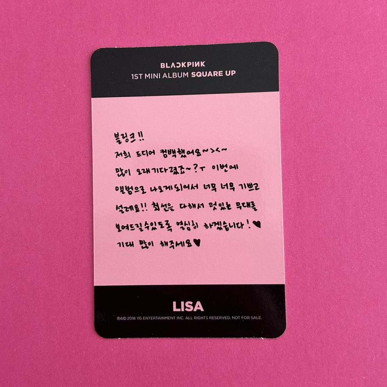 Blackpink - Square Up (pink version) LISA... | Depop