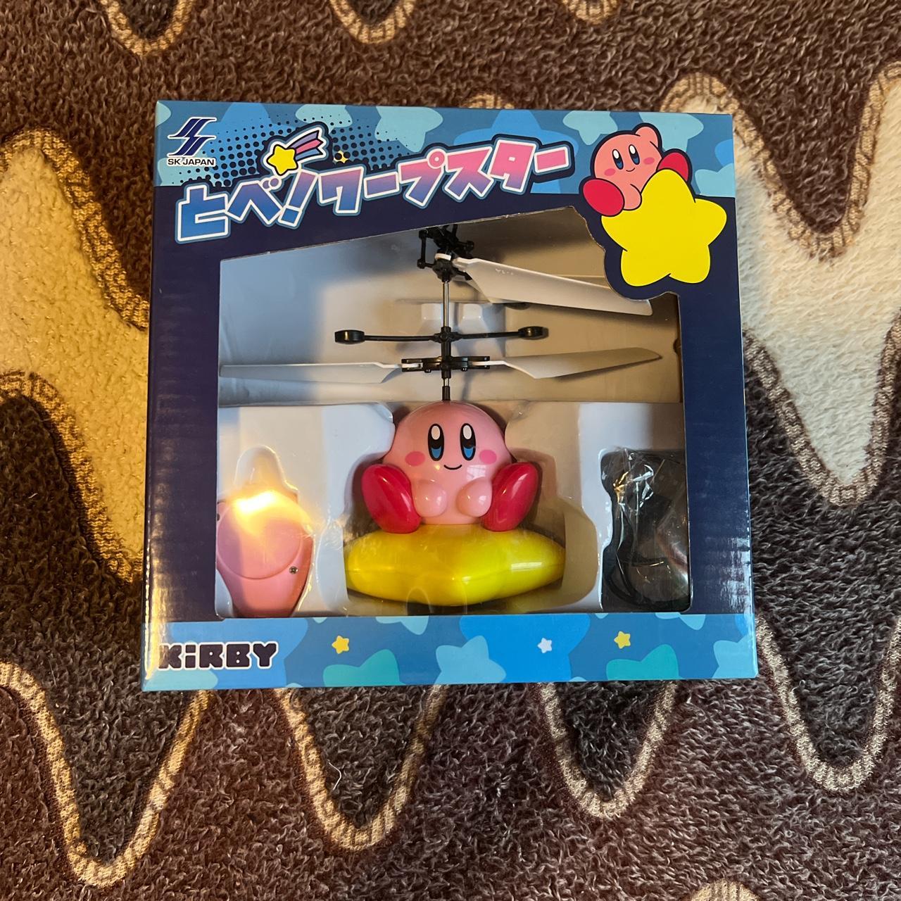 kirby flying helicopter drone toy in perfect... - Depop