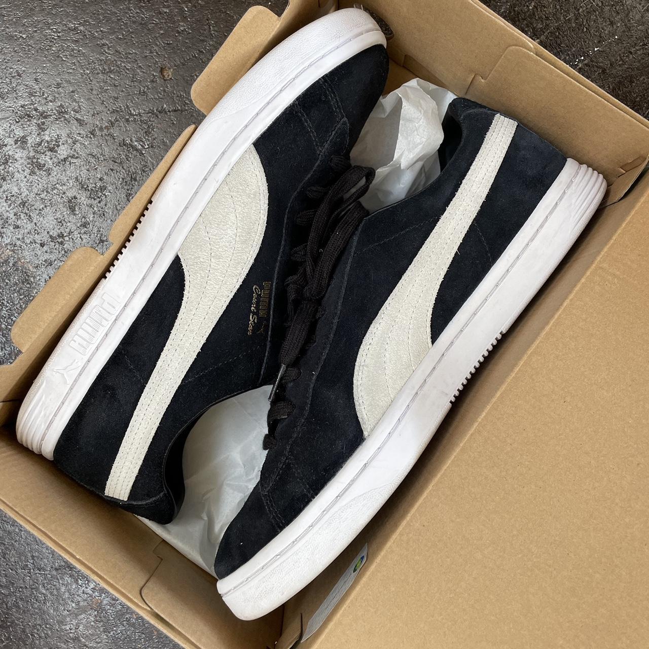 Puma Court Star SD sneakers Suede Black/white/Team... - Depop