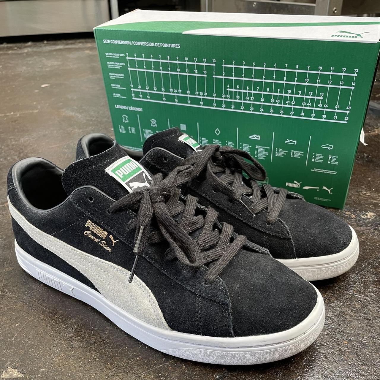 Puma Court Star SD sneakers Suede Black/white/Team... - Depop
