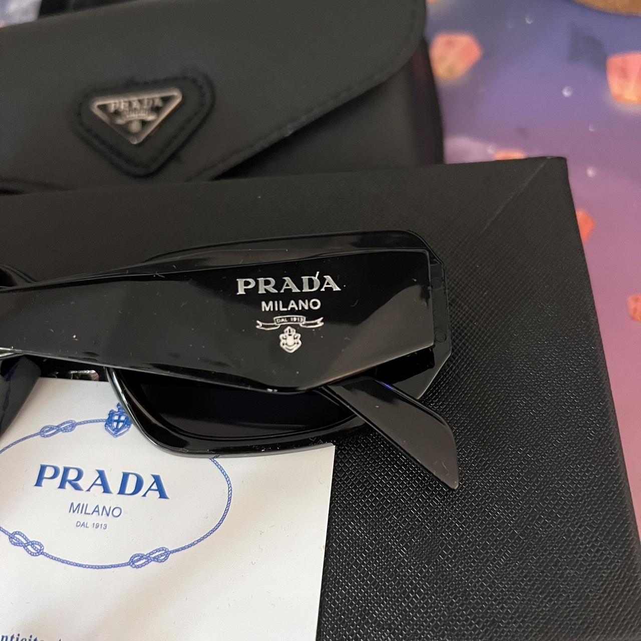 prada black sunglasses #outdoors | Depop