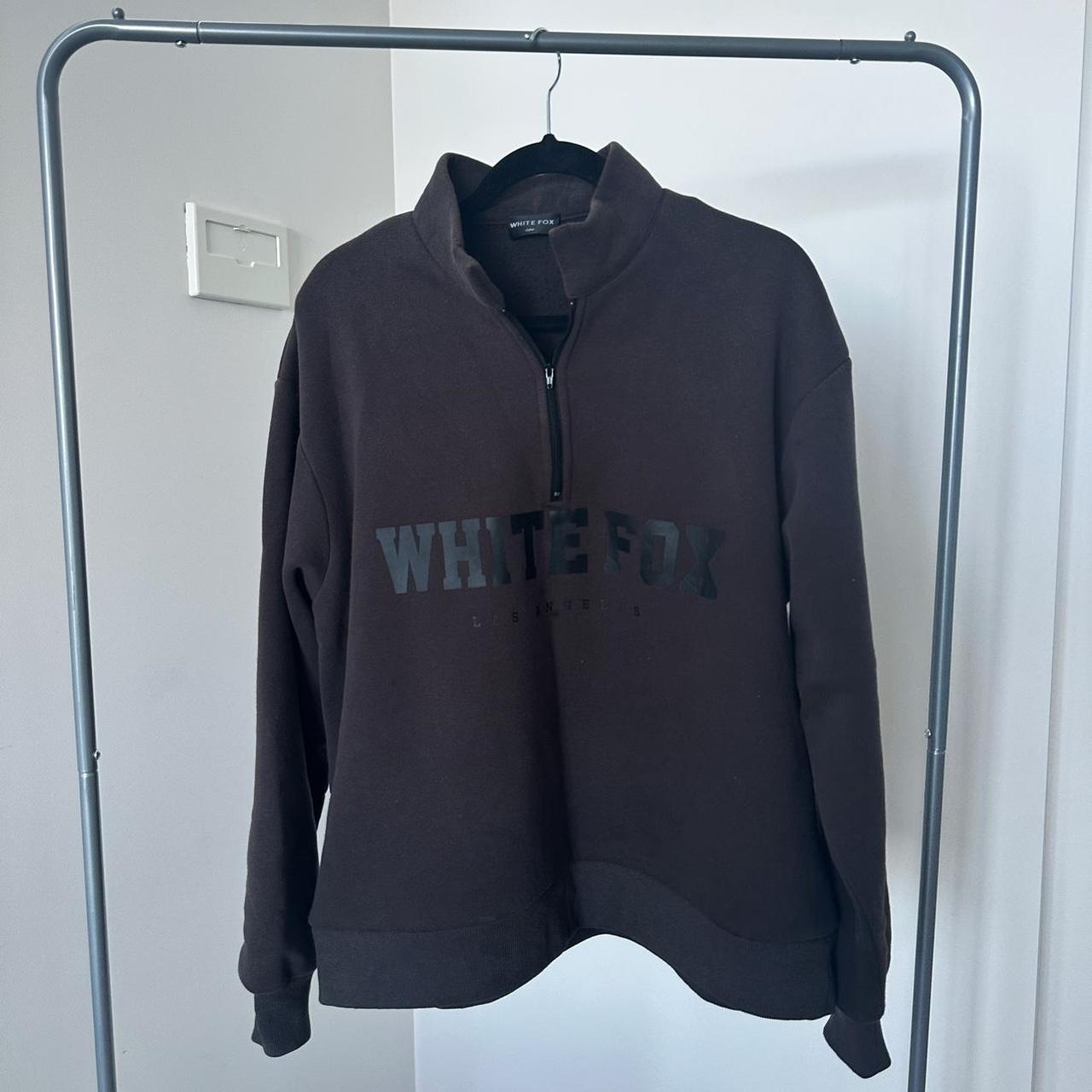 Whitefox Half Zip Sweater in Charcoal Size S/M in... - Depop