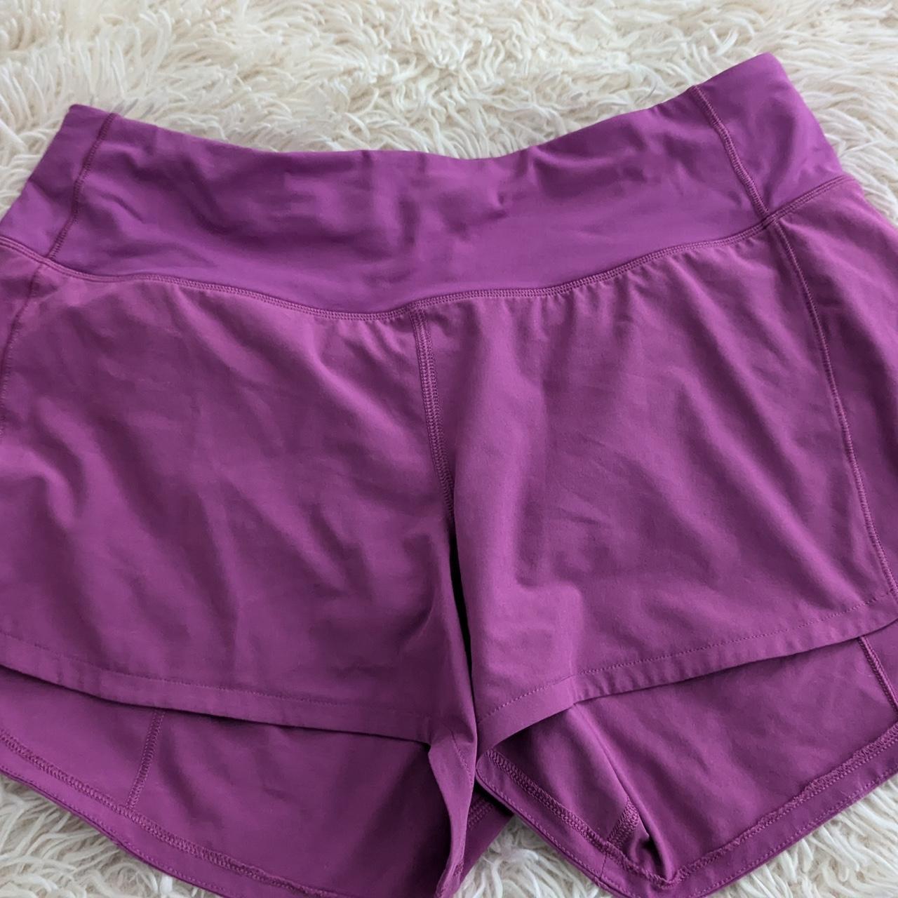 Purple Lululemon Speed Ups 4inch - Depop