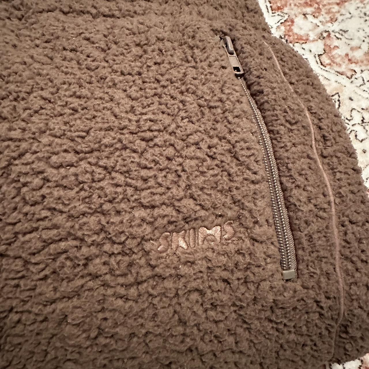 SKIMS brown fuzzy matching set. SUPER WARM and cozy... - Depop