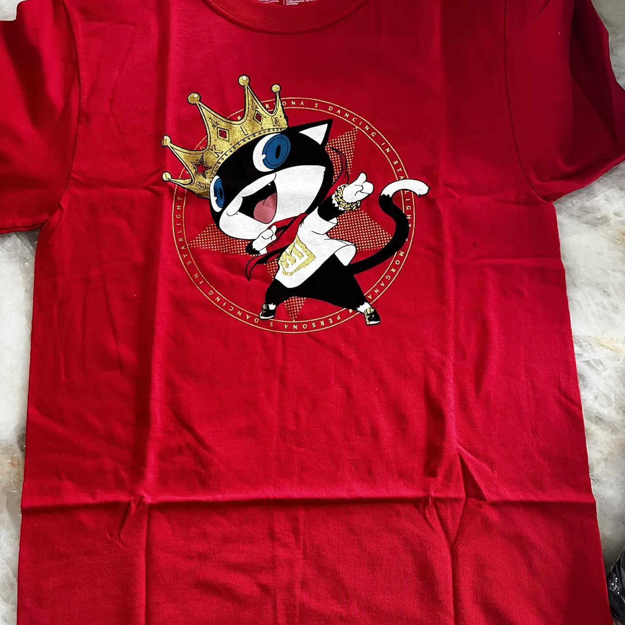 brand new red #persona5 #morgana cat t-shirt #sega... - Depop