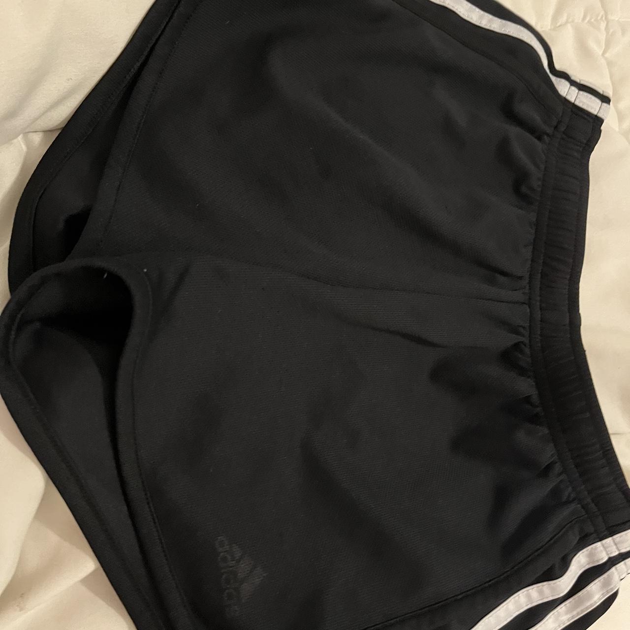 adidas black soccer shorts | Depop