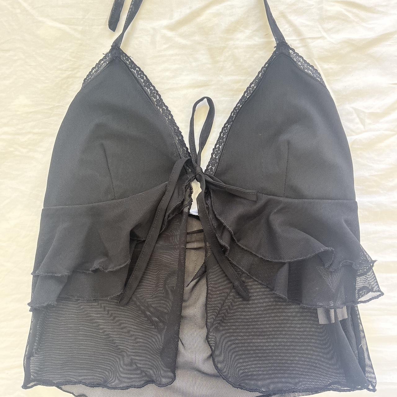 city beach black party top open to offers ️ $11... - Depop