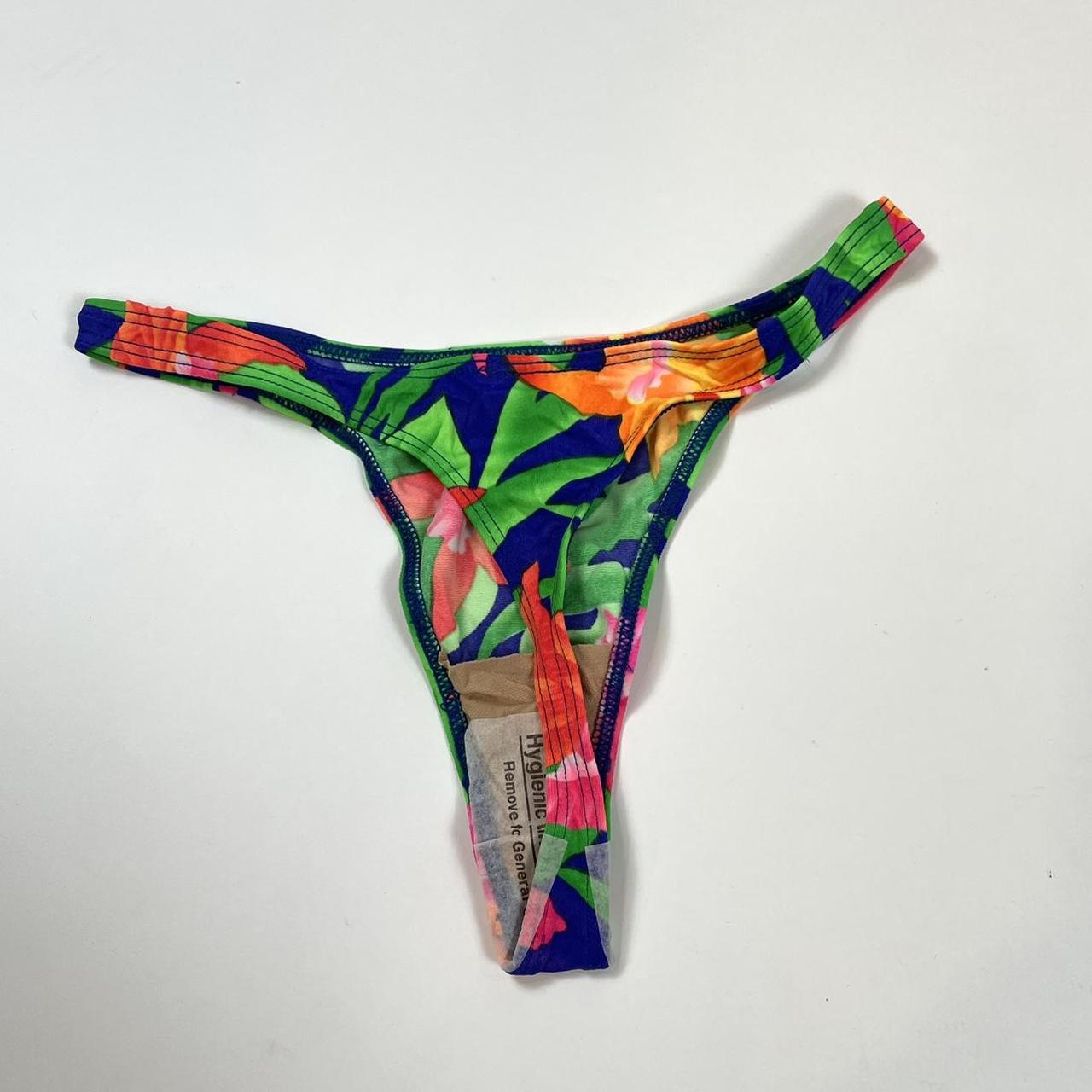 vintage deadstock Carabella high cut thong bikini... - Depop