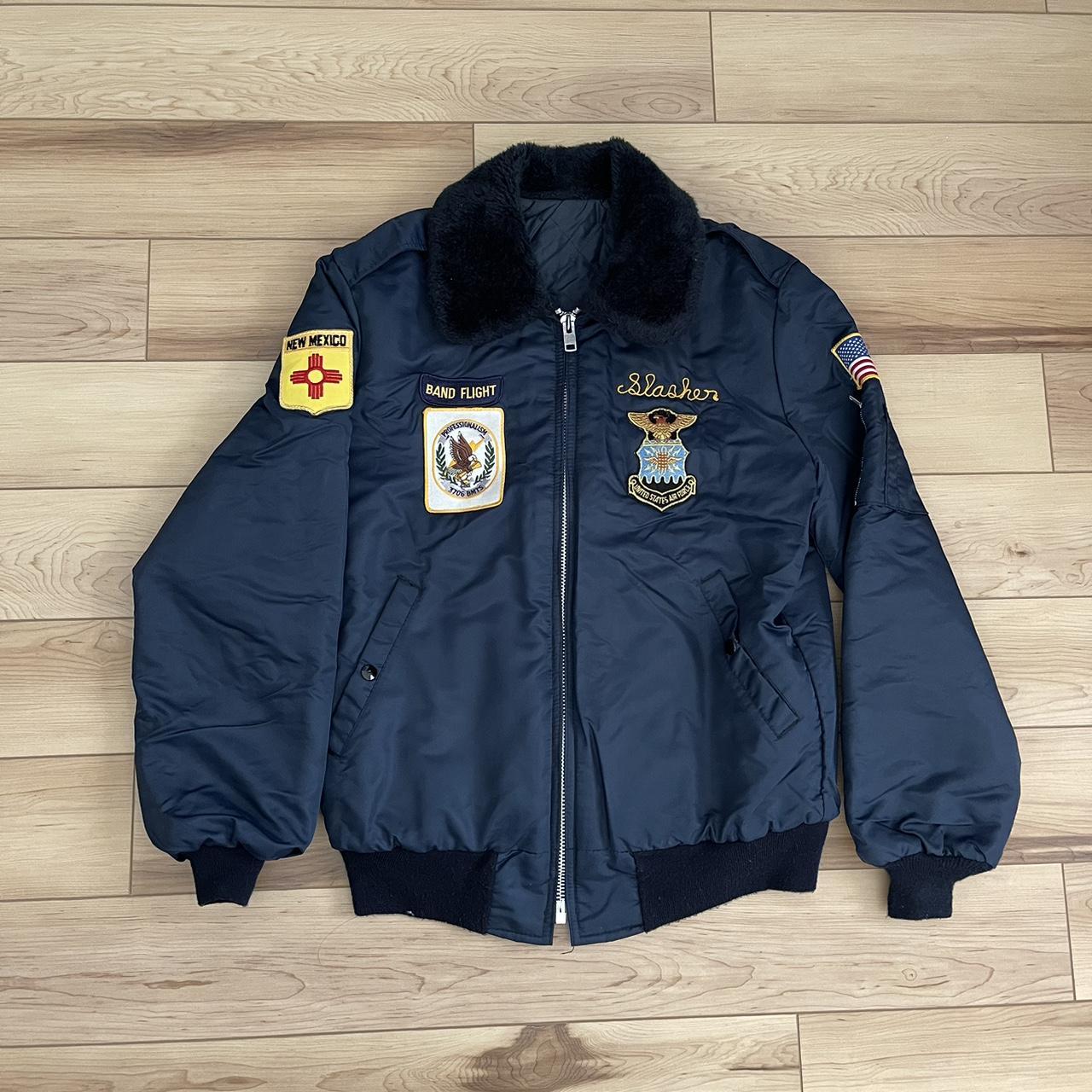 Vintage Air Force bomber jacket Perfect condition - Depop