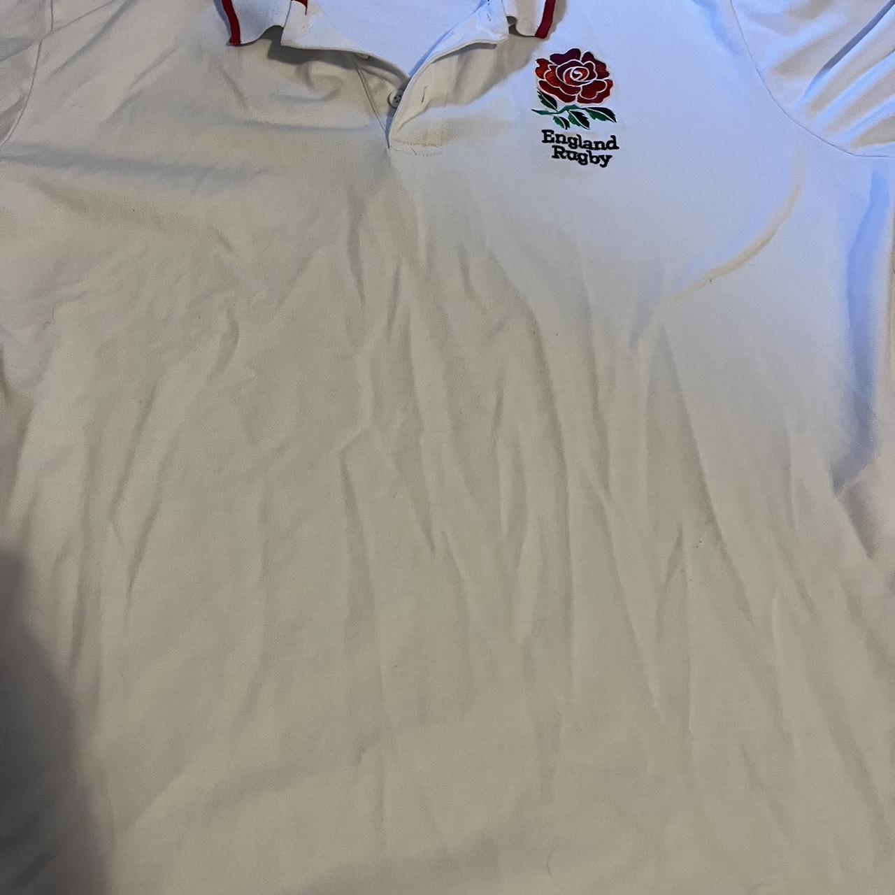 Canterbury Men's White and Red Polo-shirts | Depop