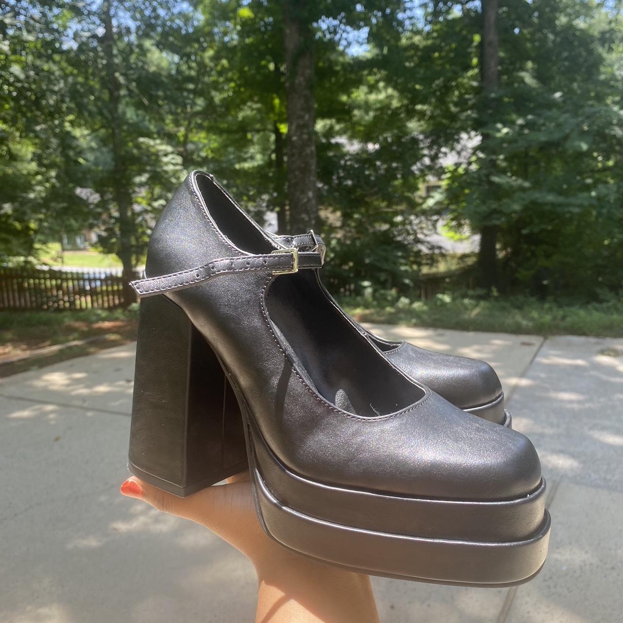 Wild pair black platform heels 8 1/2 to 9 - Depop