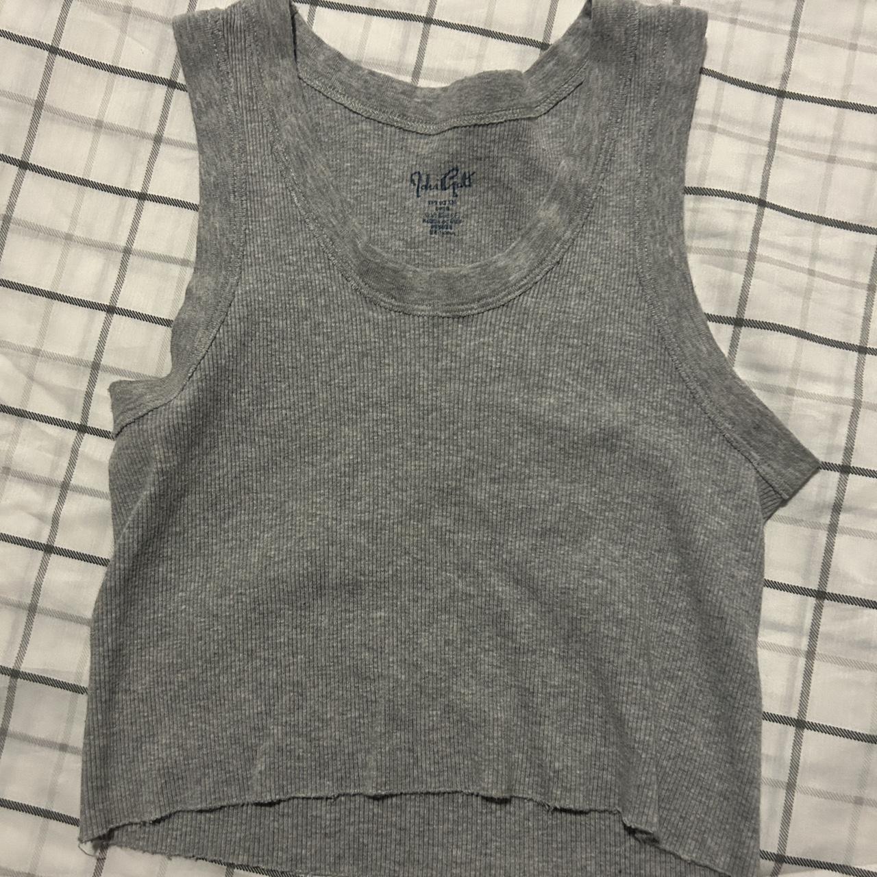 Grey brandy tank top Super cute/casual No PayPal... - Depop