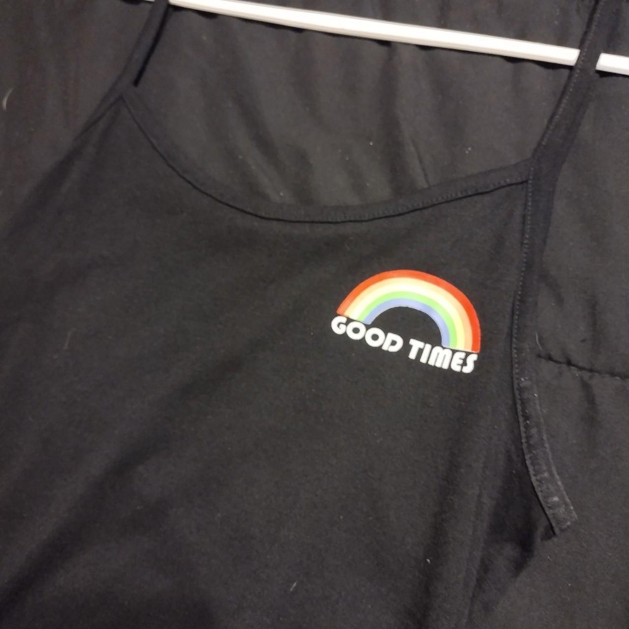 "good times" tank top #rainbow #grunge #summer #tanktop - Depop