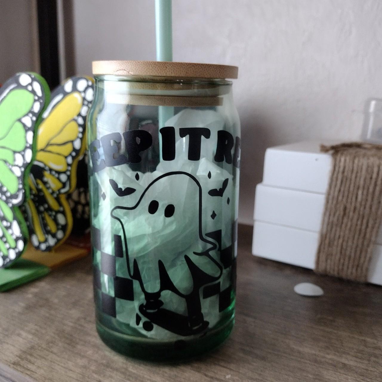 "creep it real" ghost cup #goth #grunge #emo #spooky - Depop