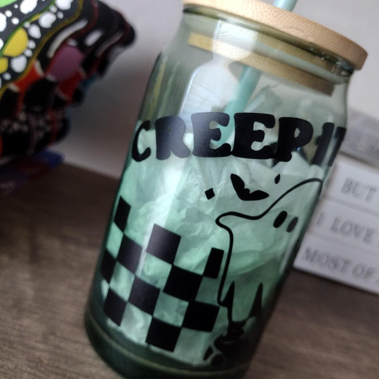 "creep it real" ghost cup #goth #grunge #emo #spooky - Depop