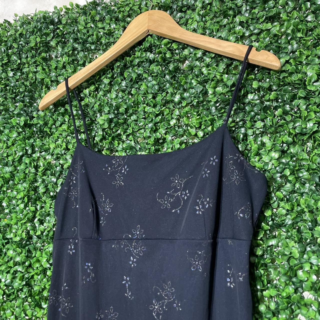 90s candy rocket asymmetrically cut navy with... - Depop