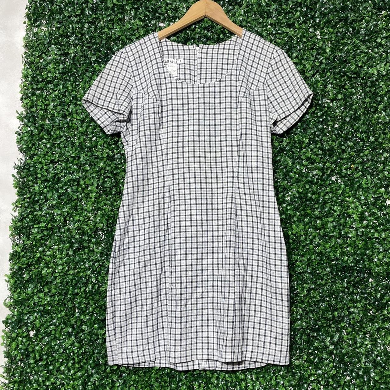 Rampage Women's Navy and Blue Dress | Depop