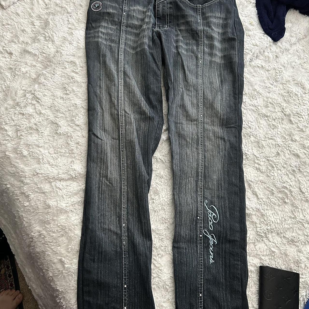 Super cute, dark gray, Gothic EMO, alternative jeans... - Depop