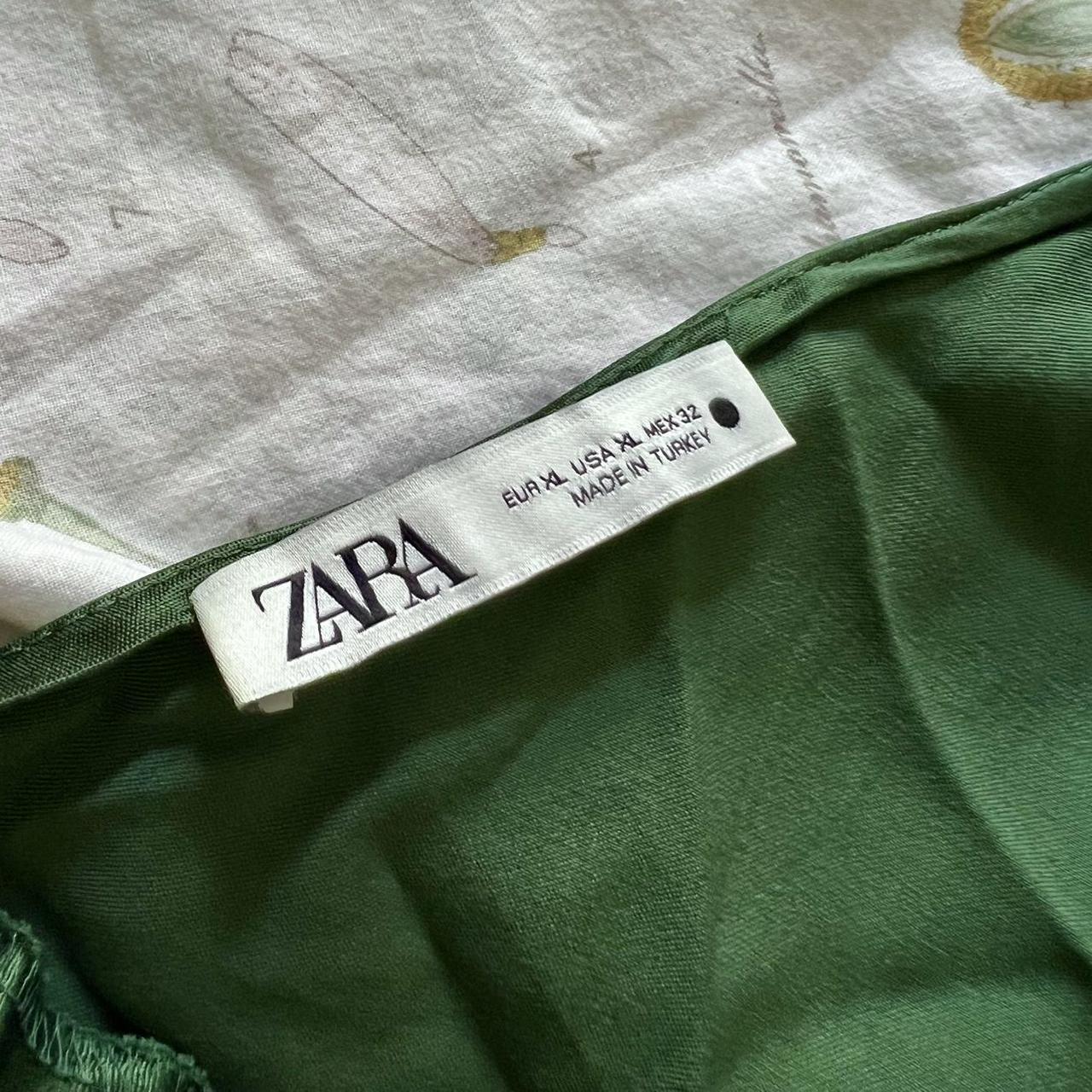 emerald green zara maxi slip dress, never worn w/o... - Depop