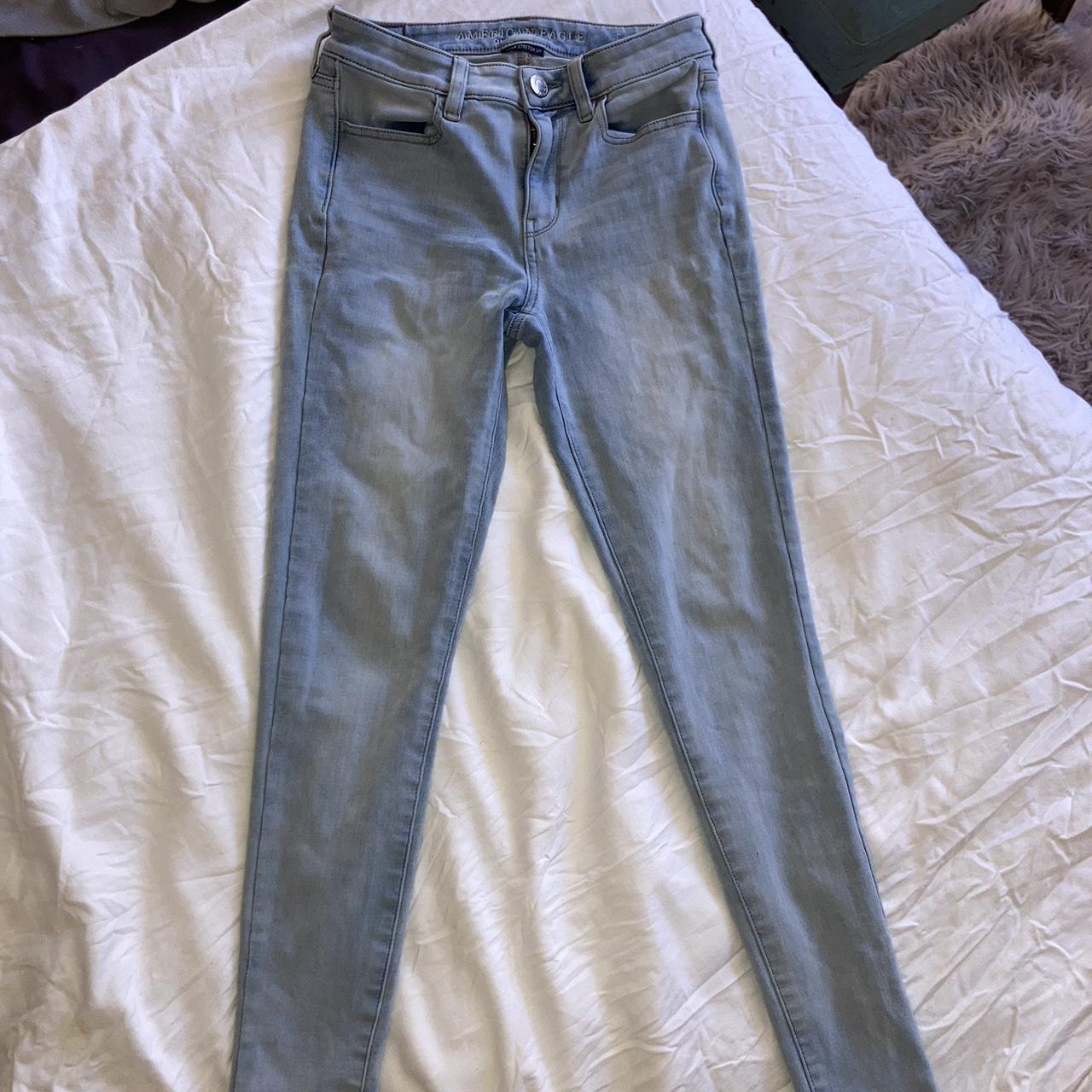 American Eagle Super Stretch X4 Lightwash Hi Rise Depop