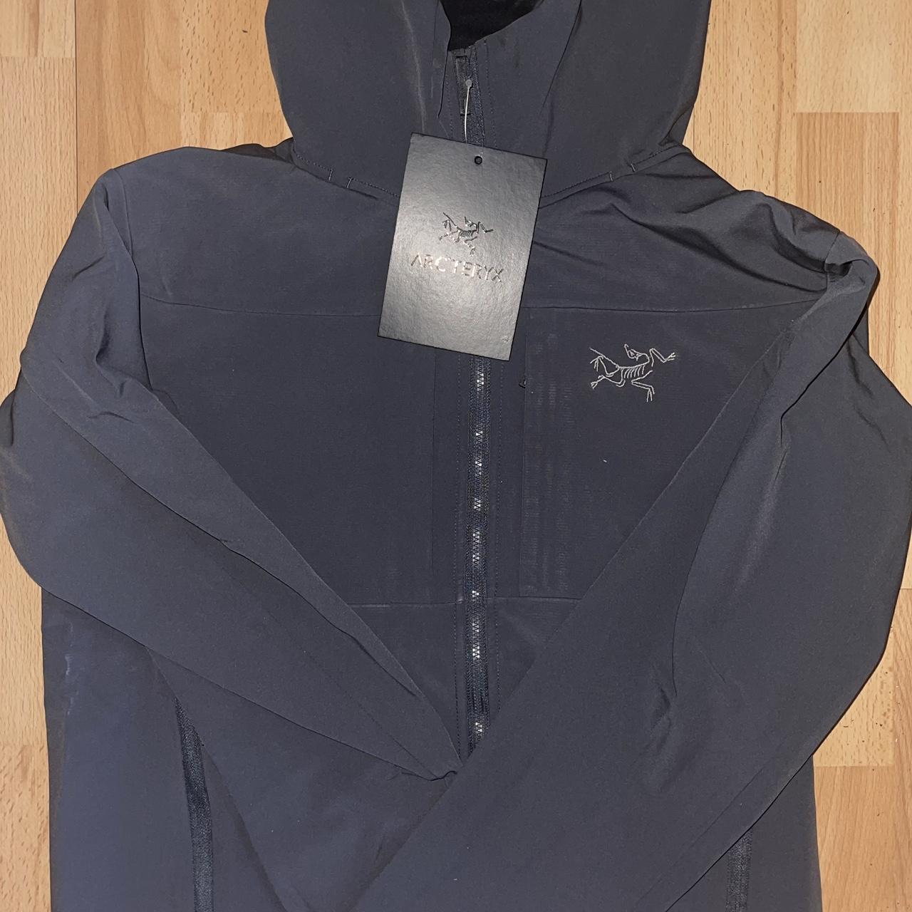 Black MX Gamma Waterproof Soft Shell Arcteryx Jacket... - Depop