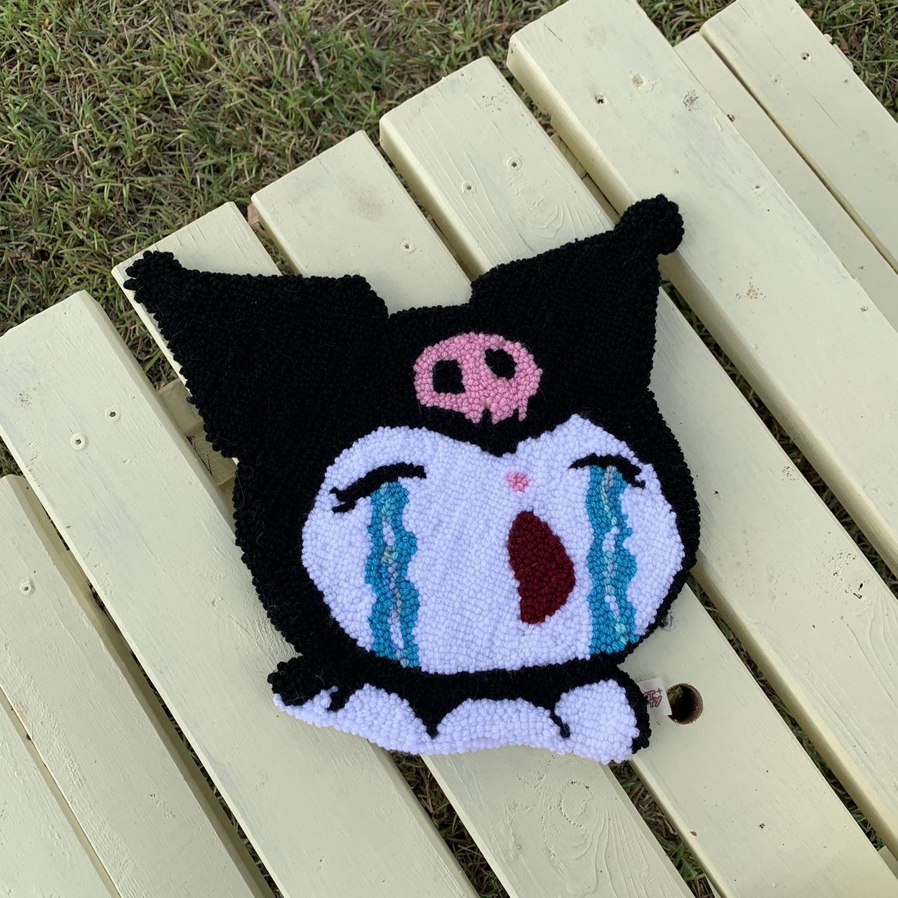 Kuromi Tufted Rug • hand tufted • loop pile she is... - Depop