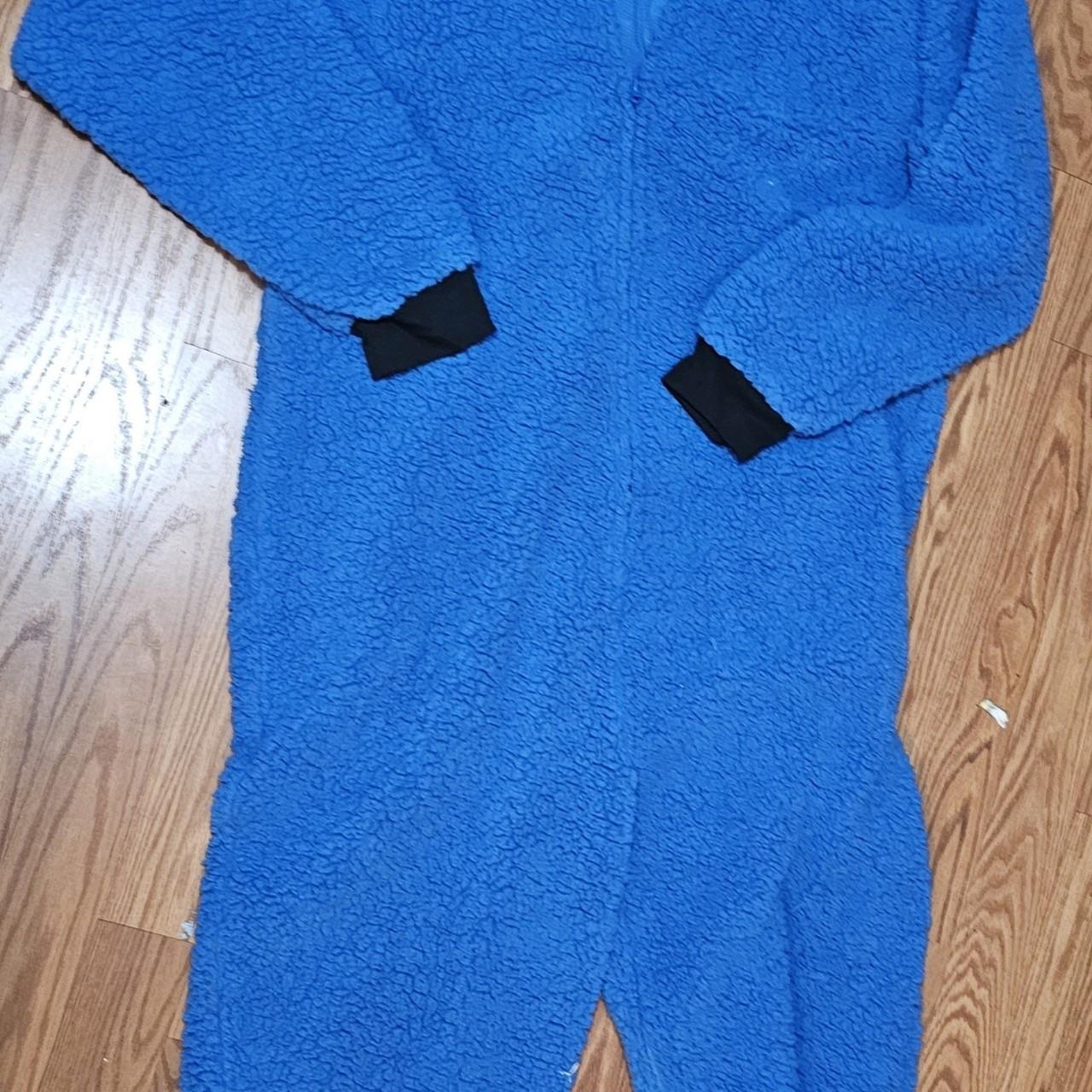 Blue cookie 🍪 monster Sesame Street spirit pajamas... | Depop