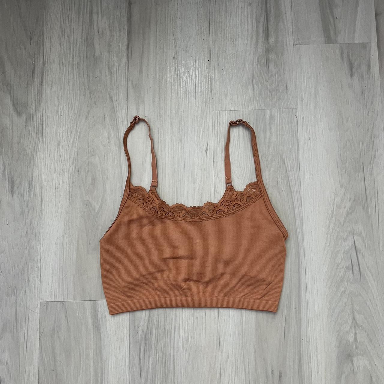 aerie bra top size: small condition: 9.5/10, worn... - Depop