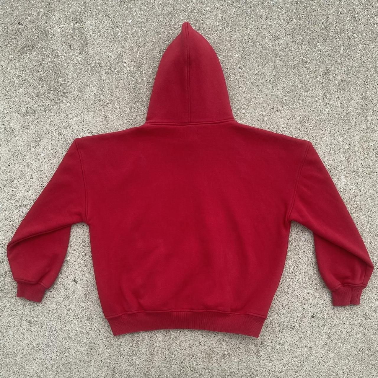 Red hoodie w/ “TopSail Island NC” spell out on... - Depop