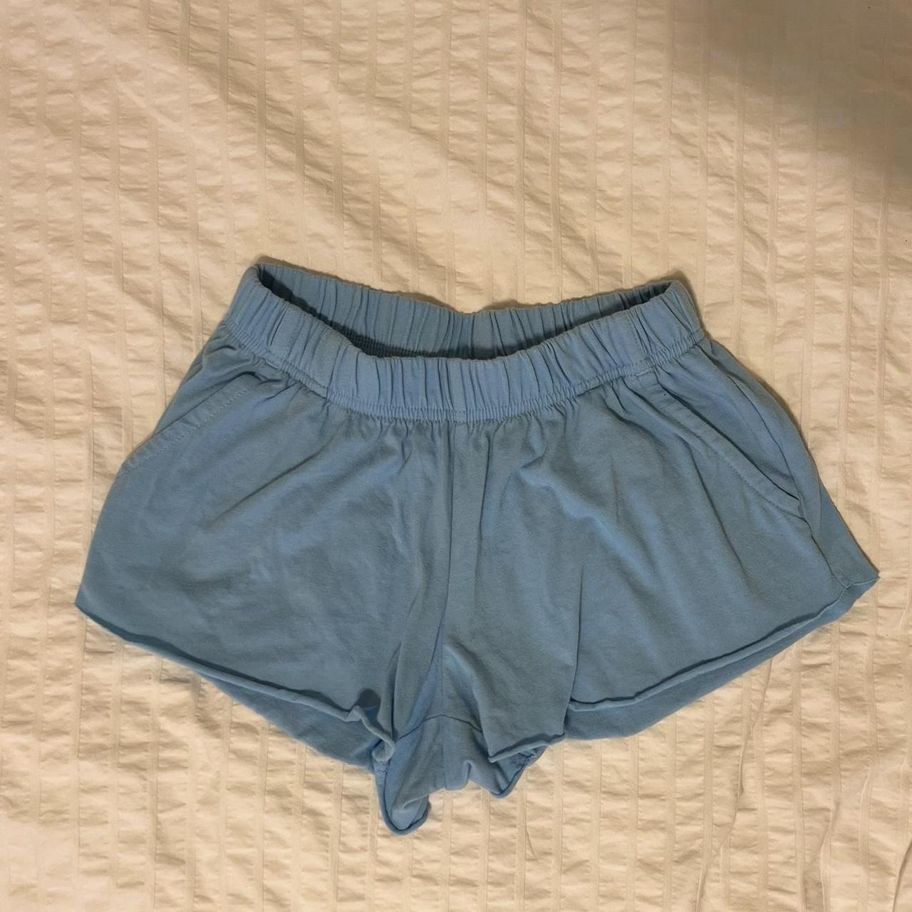 Wild Fable (Target) Light Blue Cotton Shorts - size... - Depop