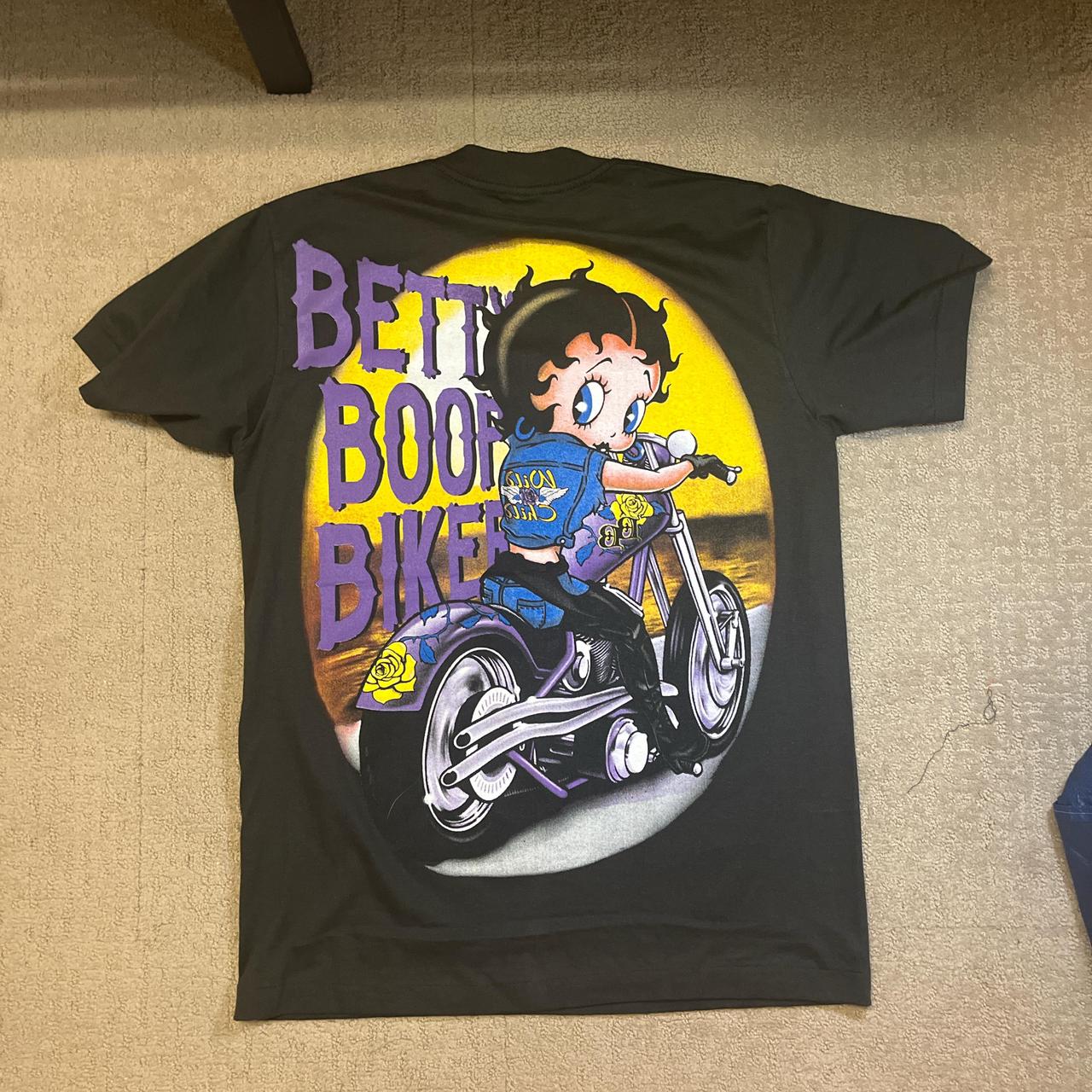 Modern Betty Boop biker shirt tee | Depop