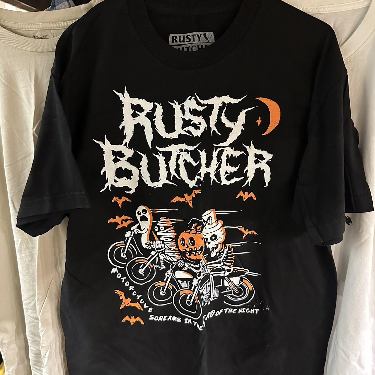 Rusty Butcher Tee Large - Depop