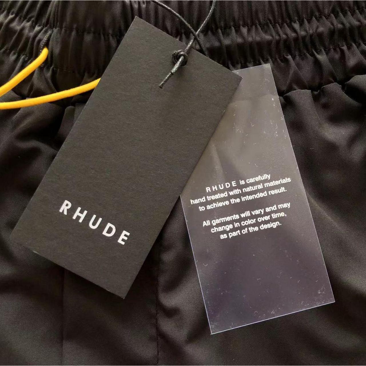 Rhude Panel Logo Shorts Green Size Medium &... - Depop