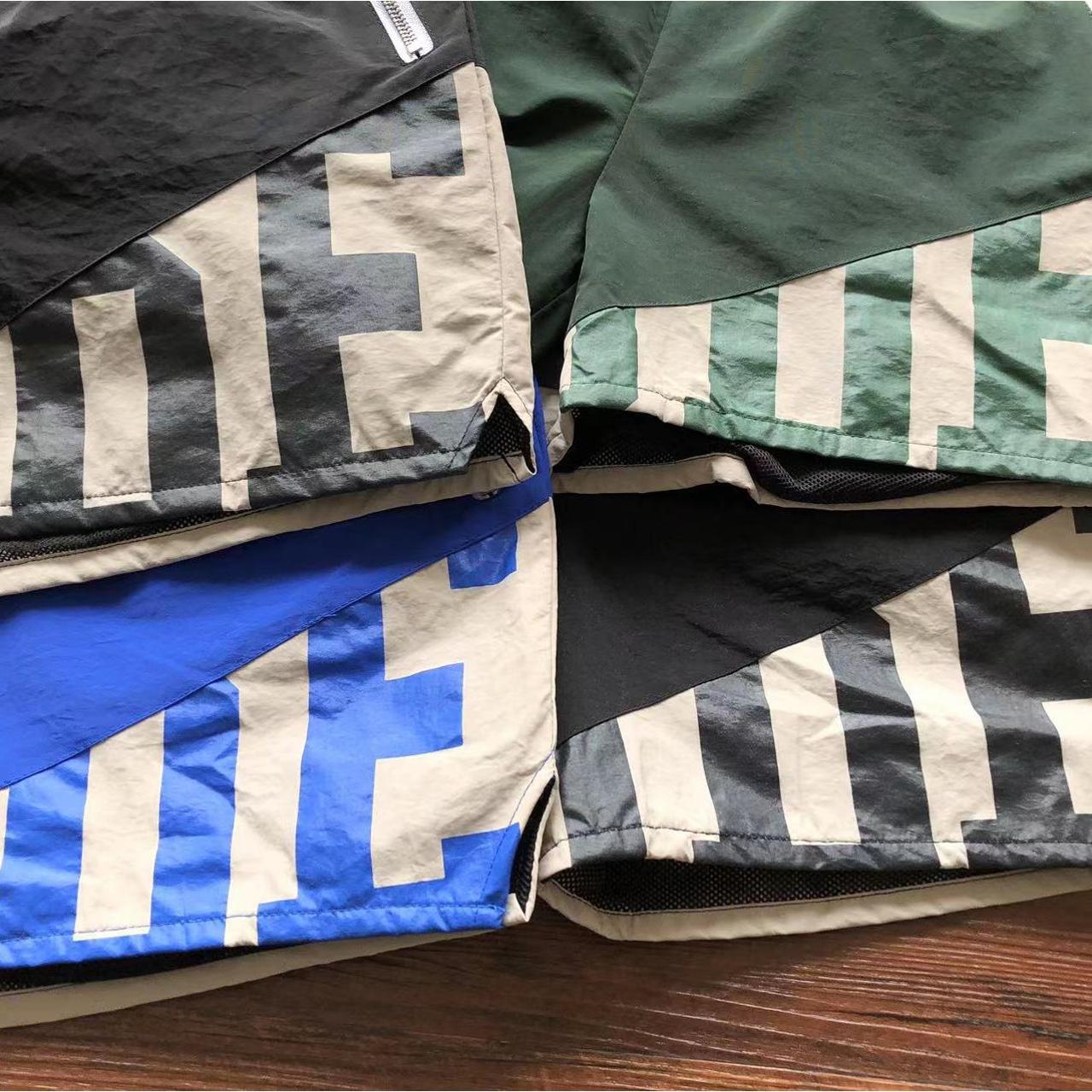 Rhude Panel Logo Shorts Green Size Medium &... - Depop