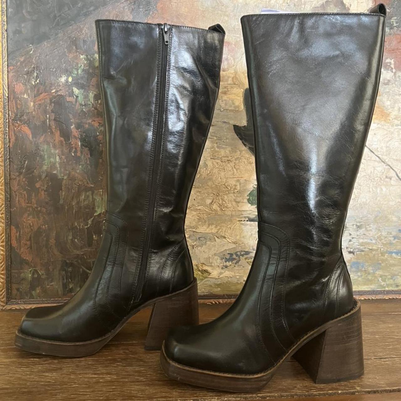steve madden andiee platform boots u.s. women’s... - Depop